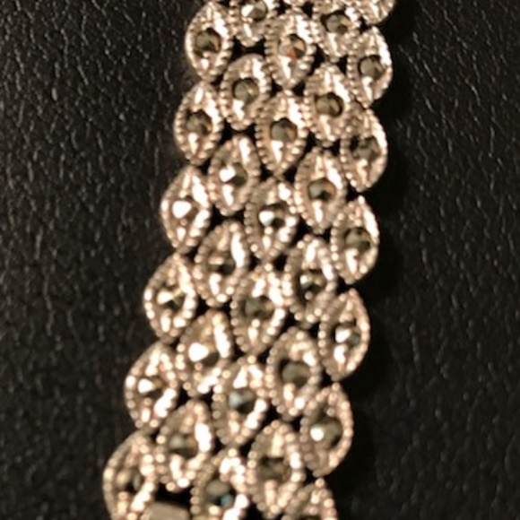 Jewelry | Vintage Marcasite 825 Silver Bracelet | Poshmark
